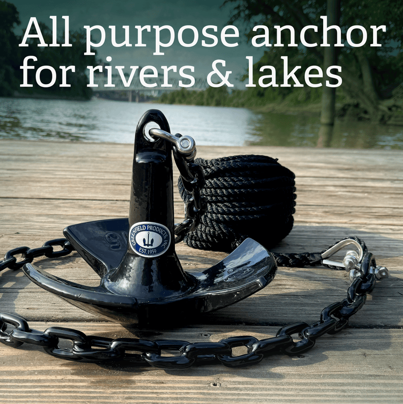Greenfield Complete River Anchor Kit, USA-Made. Includes 15 or 20 lb C ...